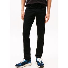 Tommy Jeans Herren Slim-fit-Jeans "Scanton Slim", schwarz, Gr. 31, Denim/Jeans, Obermaterial: 90% Baumwolle, 8% Elastomultiester, 2% Elasthan, Jeans,
