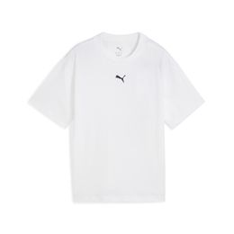 Puma M&auml;dchen T-Shirt "Essentials Boxy T-Shirt M&auml;dchen", wei&szlig;, Gr. 176, Obermaterial: 100% Baumwolle. Kragen: 30% Polyester, 70% Baumwolle, Shirts