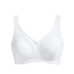 SuSa Damen Minimizer-BH, Gr. 110, wei&szlig;, 60% Baumwolle, 35% Polyamid, 5% Elasthan, BHs