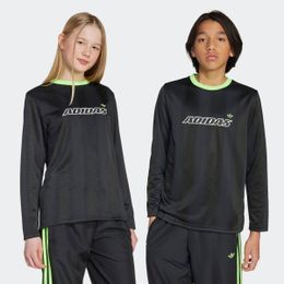 M&auml;dchen Langarmshirt "KIDS LONGSLEEVE", gr&uuml;n, Gr. 140, adidas originals, Obermaterial: 100% Polyester, Shirts, sportlicher Stil, Langarm, f&uuml;r Kinder,
