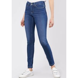 MAC Damen Skinny-fit-Jeans "Dream Skinny", blau, Gr. 34, Jeans, Obermaterial: 88% Baumwolle, 9% Polyester, 3% Elasthan, Jeans, in hochelastische