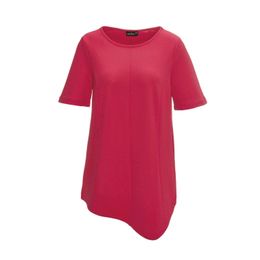 GOLDNER Damen Langarm-Poloshirt "Kurzgr&ouml;&szlig;e Zipfelshirt", rot, Gr. 24, Obermaterial: 94% Polyester PES. 6% Elasthan EL., Shirts, Ohne