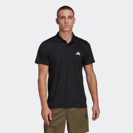 Herren Poloshirt "TRAIN ESSENTIALS TRAINING", schwarz-wei&szlig;, Gr. S, adidas Performance, clean, Obermaterial: 100% Polyester, Shirts