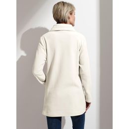 Classic Basics Damen Fleecejacke, wei&szlig;, Gr. 52, unifarben, 100% Polyester, Jacken