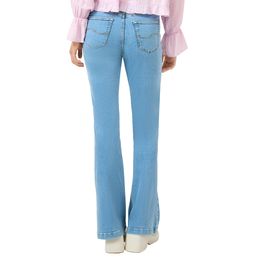 QS Damen 5-Pocket-Jeans "Style Reena", blau, Gr. 40, unifarben, Denim/Jeans, Obermaterial: 84% Baumwolle, 14% Polyester, 2% sonstige Fasern, Jeans