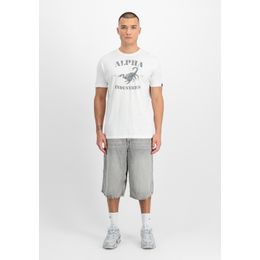 Herren T-Shirt "Scorpion T-Shirt"wei&szlig;, Gr. XXXL, Alpha Industries, Obermaterial: 100% Baumwolle, Shirts