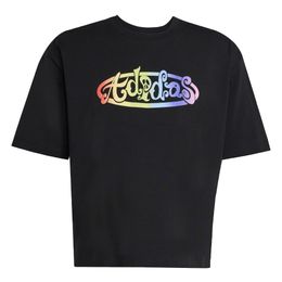 adidas originals T-Shirt 'Adidas x Jeremy Scott' Damen Gr&ouml;&szlig;e XXL hellblau / limone / flieder / schwarz