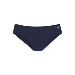Lascana Damen Bikini-Hose "Cataleya", blau, Gr. 36, unifarben, Microfaser, Polyamid, Badehosen, in klassischer Schnittform