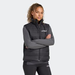 adidas terrex Damen Funktionsweste "W MT ESS PAD V", schwarz, Gr. XS, Obermaterial: 100% Polyamid, Westen, f&uuml;r Sportmode und Outdoormode, mit