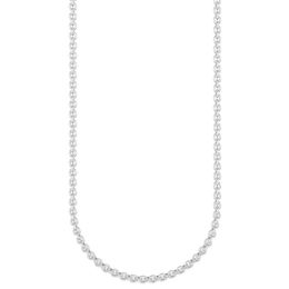 Firetti Damen Collierkettchen "Schmuck Geschenk Silber 925 Rundankerkettengl. in mehreren Breiten", 45, Silber 925 (Sterlingsilber), B: 3,2mm,