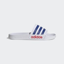 Damen Badesandale "SHOWER ADILETTE", adidas Sportswear, Gr. 46, wei&szlig;, Synthetik, Schuhe, Badelatschen