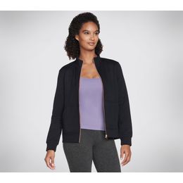 Skechers Damen Trainingsjacke "Women's Jacket", schwarz, Gr. S, Obermaterial: 97% Polyester, 3% Elasthan, Jacken, f&uuml;r Damen, aus Polyester und