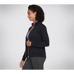 Skechers Damen Trainingsjacke "Women's Jacket", schwarz, Gr. XL, Obermaterial: 97% Polyester, 3% Elasthan, Jacken, f&uuml;r Damen, aus Polyester und