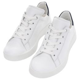 Ara Damen Sneaker "ROM", Gr. 3,5, wei&szlig;, Glattleder, kontrastfarbene Details, Schuhe, Schn&uuml;rschuh, Retro Sneaker, Komfortschuh in Bequemweite G (=