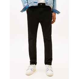 Tommy Jeans Herren Chinohose "TJM AUSTIN CHINO", schwarz, Gr. 36, Web, Obermaterial: 97% Baumwolle, 3% Elasthan, Hosen, in Unifarbe