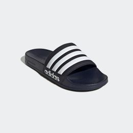 Damen Badesandale "SHOWER ADILETTE", adidas Sportswear, Gr. 44,5, blau, Synthetik, Schuhe, Badelatschen
