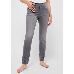 Angels Damen Straight-Jeans "CICI", grau, Gr. 42, Denim/Jeans, Obermaterial: 92% Baumwolle, 6% Polyester, 2% Elasthan, Jeans, Straight-Schnitt, Slim