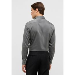 Eterna Herren Langarmhemd "SLIM FIT", grau, Gr. 44, 100% Baumwolle, Hemden, NON IRON (b&uuml;gelfrei)
