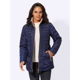 Casual Looks Damen Steppjacke, blau, Gr. 40, unifarben, 100% Polyester, Wattierung:100% Polyester, Jacken