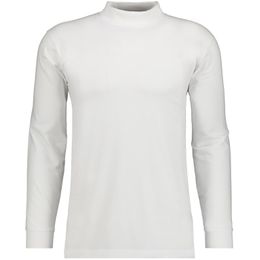 Ragman Herren Stehkragenshirt, wei&szlig;, Gr. 5XL, Jersey, Baumwolle, Shirts