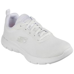 Skechers Damen Sneaker "FLEX APPEAL 4.0 BRILLINAT VIEW", Gr. 38, wei&szlig;, Synthetik, Textil, Schuhe, Freizeitschuh, Halbschuh, Schn&uuml;rschuh mit Air