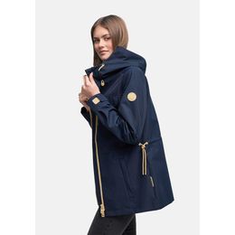 Marikoo Damen Outdoorjacke "Sohaa", blau, Gr. M, Obermaterial: 100% Polyester. Kapuze: 62% Polyester, 33% Baumwolle, 5% Elasthan. Wattierung: 100%