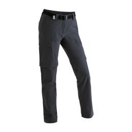 Maier Sports Damen Outdoorhose "Inara slim zip", schwarz, Gr. 25, 90% Polyamid, 10% Elasthan, Hosen, Damen Zip-Off Wanderhose, atmungsaktive