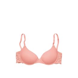 Damen Schalen-BH, NUANCE BY LASCANA, Gr. 85, orange, Spitze, Obermaterial: 85% Polyamid, 15% Elasthan, BHs, im R&uuml;cken aus Spitze, Cups aus