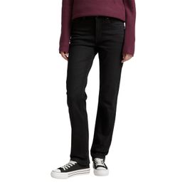 Tom Tailor Damen Straight-Jeans "Style ELVA", blau, Gr. 26, unifarben, Denim/Jeans, Obermaterial: 92% Baumwolle, 6% Polyester, 2% Elasthan. Futter: