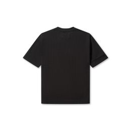 PAS DE MONACO Herren T-Shirt "Pas De Monaco WAFFLE T-SHIRT", schwarz, Gr. L, bedruckt, 100% Baumwolle, Shirts
