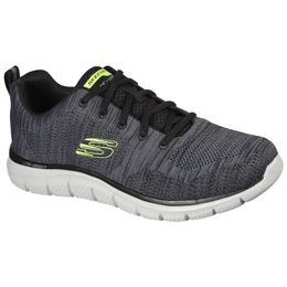 Skechers Herren Sneaker "TRACK", Gr. 41, grau, Textil, meliert, Schuhe, Freizeitschuh, Halbschuh, Schn&uuml;rschuh mit gepolsterter Innensohle