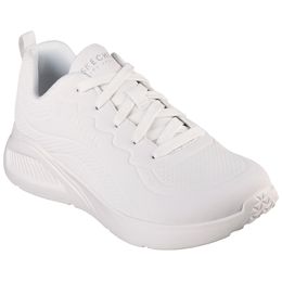 Skechers Damen Sneaker "UNO LITE", Gr. 41, wei&szlig;, Lederimitat, unifarben, Schuhe, Freizeitschuh, Halbschuh, Schn&uuml;rschuh im monochromen Look