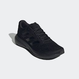 Damen Laufschuh "RESPONSE", adidas Performance, Gr. 38,5, schwarz, Synthetik, Textil, Schuhe