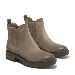 Timberland Damen Chelseaboots "BRIMFIELDMID CHELSEA BOOT", Gr. 38,5, braun, Leder, Schuhe, Stiefelette, Winterschuhe, Ankle Boots