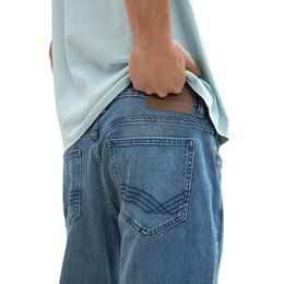 Tom Tailor Herren Straight-Jeans "MARVIN", blau, Gr. 34, unifarben, Denim/Jeans, Obermaterial: 98% Baumwolle, 2% Elasthan, Jeans, im Five-Pocket Style