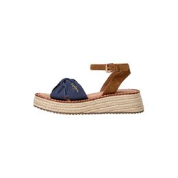 Pepe Jeans Sandale 'Kate Bass' Damen Gr&ouml;&szlig;e 37 navy / braun
