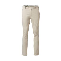 MEYER Herren Chinos "NEW YORK Art.1-8130", beige, Gr. 46, unifarben, 90% Baumwolle, 7% Kapok, 3% Elasthan, Hosen, mit buntgewebtem Innenfutter