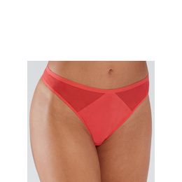 s.Oliver Damen String "Louise", Gr. 40, orange, Microtouch, Obermaterial: 75% Polyamid, 25% Elasthan, Unterhosen, mit seitlichen Mesh-Eins&auml;tzen