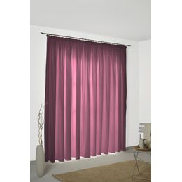 Vorhang WIRTH, B:132cm H:220cm, lila, Jacquard, Polyester, Wohnzimmer, Gardinen, "Felsted"