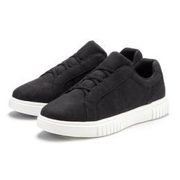 John Devin Damen Sneaker "Freizeitschuh", Gr. 45, schwarz, Obermaterial: 100% Lederimitat. Decksohle: 100% Textilmaterial. Futter: 100%