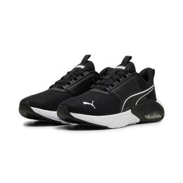 Puma Damen Sneaker "X-CELL NOVA FS", Gr. 44,5, schwarz-wei&szlig;, Textil, unifarben, Schuhe, mit Schn&uuml;rung, Textil-Obermaterial, Synthetik-Laufsohle