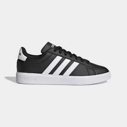 Herren Sneaker "GRAND COURT CLOUDFOAM COMFORT", adidas Sportswear, Gr. 44, schwarz, Synthetik, Schuhe, Design auf den Spuren des adidas Superstar