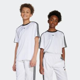 M&auml;dchen T-Shirt "JACQUARD KIDS", schwarz-wei&szlig;, Gr. 158, adidas originals, Obermaterial: 100% Polyester, Shirts, sportlicher Stil, lockere Passform,
