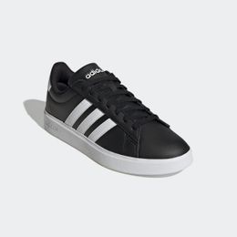 Herren Sneaker "GRAND COURT CLOUDFOAM COMFORT", adidas Sportswear, Gr. 45, schwarz, Synthetik, Schuhe, Design auf den Spuren des adidas Superstar