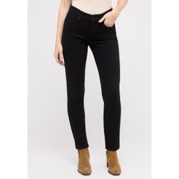 Angels Damen Straight-Jeans "CICI", schwarz, Gr. 40, Denim/Jeans, Obermaterial: 92% Baumwolle, 6% Polyester, 2% Elasthan, Jeans, Straight-Schnitt,