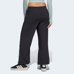 M&auml;dchen Sporthose "FUTURE ICONS WIDE STRETCH WOVEN"schwarz, schwarz,, Gr. 164, adidas Sportswear, Obermaterial: 87% Polyester, 13% Elasthan, Hosen