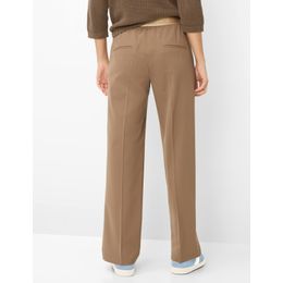 Brax Damen Jogginghose "Style MAINE"hellbraun, Gr. 36, Web, 53% Polyester, 43% Schurwolle, 4% Elasthan, Hosen