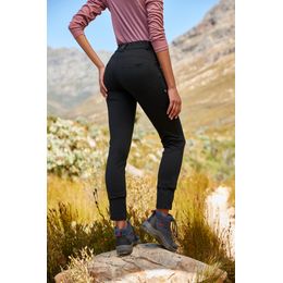 active by Lascana LASCANA ACTIVE Damen Trekkinghose "Slim fit", schwarz, Gr. 50, unifarben, Web, Obermaterial: 74% Viskose, 22% Polyamid, 4% Elasthan, Hosen, mit