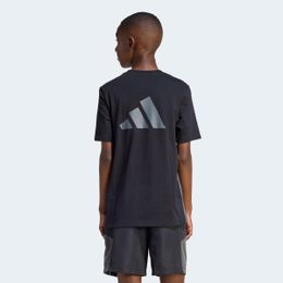 Jungen T-Shirt "J CB T"schwarz, grau six, wei&szlig;, Gr. 164, adidas Sportswear, Obermaterial: 100% Baumwolle, Shirts