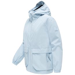 Navahoo Damen Outdoorjacke "Donnerwetter 14", blau, Gr. XL, Obermaterial: 100% Nylon. Innenfutter: 62% Polyester, 33% Viskose, 5% Elasthan.